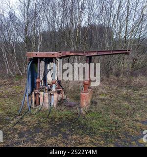 Barony A-Frame pit-head winding head gear tower memorial and visitor ...