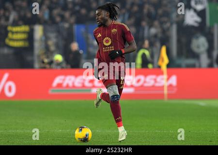 Manu Koné of A.S. Roma is in action during the 31th day of the Serie A ...
