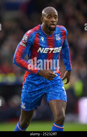 Jean-Philippe Mateta of Crystal Palace celebrates a win during the ...