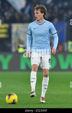 Nicolo Rovella of Lazio seen in action during the UEFA Europa League 2024-2025 day 7 football ...