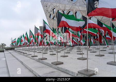 400 flags for Kuwait National Day at Sheikh Jaber Al-Ahmed Cultural ...