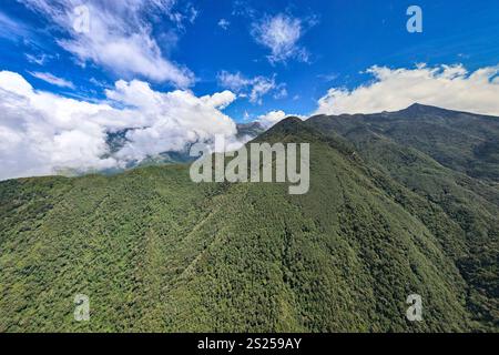 Green Mountains Surrounded by Crops on a Slightly Cloudy Day in Salento ...