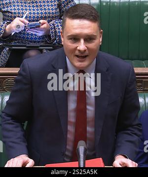 Screen grab of Health Secretary Wes Streeting appearing before the ...