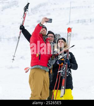 3 January 2025. Lecht Ski Centre,Lecht,Aberdeenshire,Scotland. This is ...