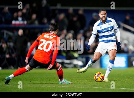 Queens Park Rangers' Jonathan Varane (centre) celebrates scoring his ...