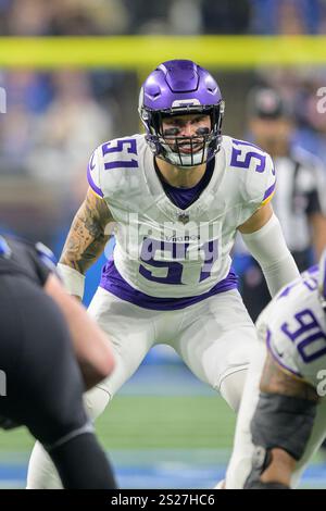 Minnesota Vikings linebacker Blake Cashman moves across the field ...