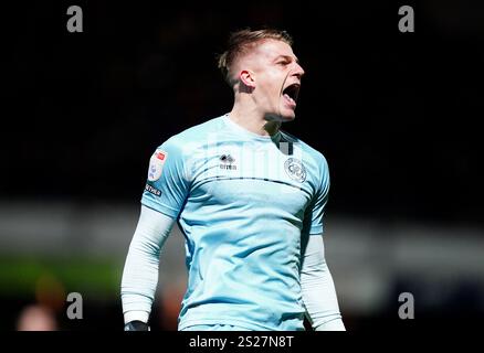 Queens Park Rangers goalkeeper Paul Nardi (left) makes a save during ...