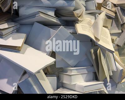 Many books are completely jumbled up in a pile in Austria Stock Photo ...