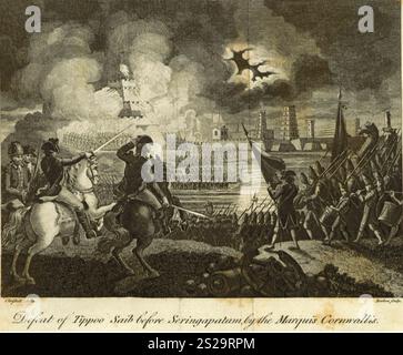 Storming of Seringapatam, May 4th 1799. Vintage Coloured Aquatint ...