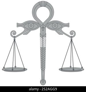 Ancient Egyptian Scales of the Judgement of Osiris. Egyptian Scales ...