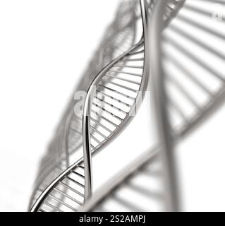 Image of DNA strand against colour background Stock Photo - Alamy