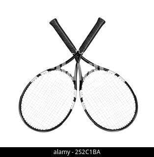 Tennis rockets isolated on white background Stock Photo - Alamy
