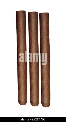 long cigars isolated on white Stock Photo - Alamy