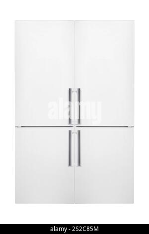 Modern refrigerator isolated on a white background Stock Photo - Alamy