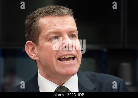 Plaid Cymru leader Rhun ap Iorwerth reacts in Westminster, London ...