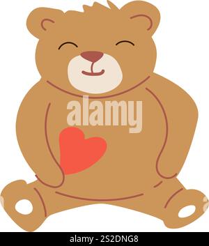 cute and adorable bear teddy character vector illustration design Stock ...