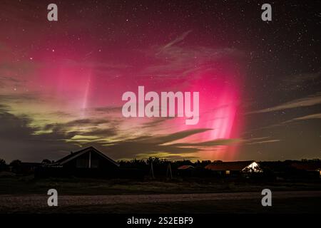 Nordlichter über Dänemark Polarlichter über Fano am 19.04.2024 ...