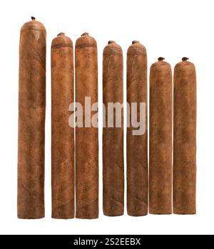 isolated cigars all sizes isolated on white background Stock Photo - Alamy