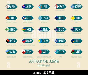 Set of vector illustrations of ISO 3166 1 numeric and flags of NORTH ...