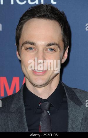 Jim Parsons at the premiere of 'The Normal Heart' at Ziegfeld Theater ...