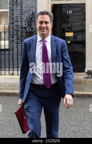 Energy Secretary Ed Miliband leaves Downing Street, London, following a ...
