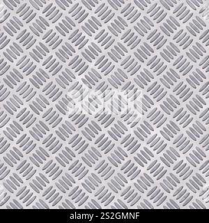Diamond plate metal background. Brushed metallic texture. 3d rendering ...