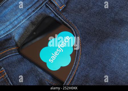 Canada. 07th Jan, 2025. In this photo illustration, the Nvidia logo is ...