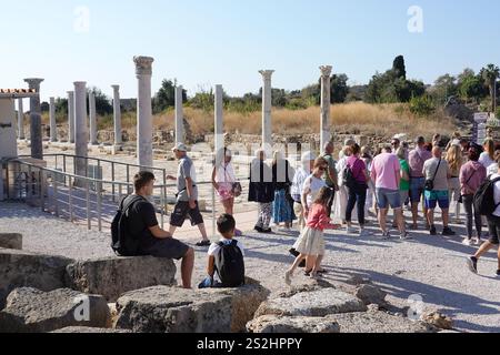 Ancient Colonnade Street in Side, Antalya, Turkey Stock Photo - Alamy