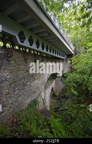 Aberystwyth, Wales - Devil's Bridge. The three bridges, looking ...