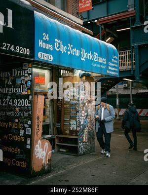 The New York Times vintage sign, Queens, New York Stock Photo - Alamy
