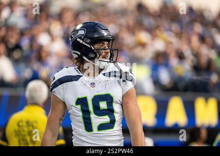 Seattle Seahawks wide receiver Jake Bobo smiles before an NFL football game against the Arizona ...