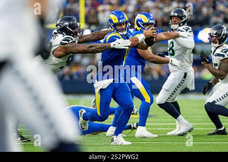 Seattle Seahawks defensive end Leonard Williams (99) celebrates during ...