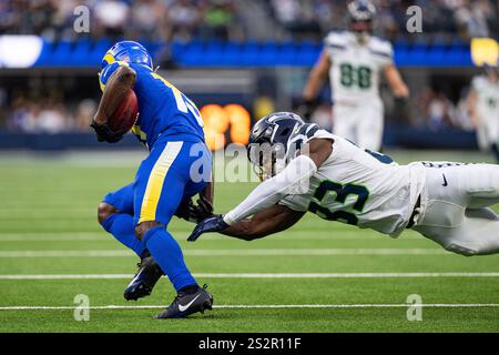 Seattle Seahawks wide receiver Dareke Young (83) reacts during an NFL ...