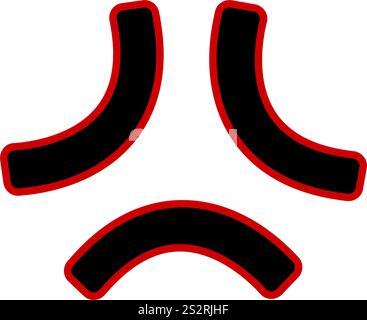 Three cross-popping veins symbol. Anime manpu pictogram. Anger or ...