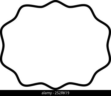 Scallop frame. The outline of the lace edges of the borders of the ...