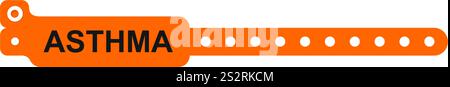 Medical alert bracelet. Fall risk warning wristband mockups isolated on ...