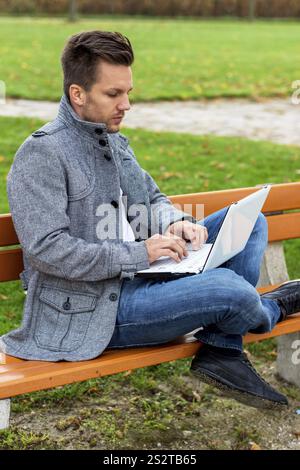 laptop notebook computers computer male masculine human human being ...