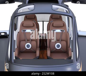 Interior image of a flying taxi Stock Photo - Alamy