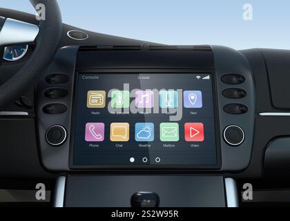 Intelligent car navigation systems Stock Photo - Alamy