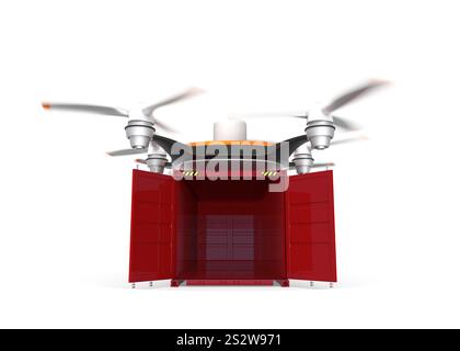 Unmanned aircraft capable of delivering containers Stock Photo - Alamy