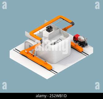 Concept of an architectural 2D printer Stock Photo - Alamy
