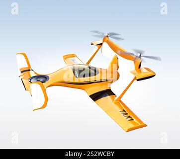 Drone taxi. Automated aerial transport concept Stock Photo - Alamy
