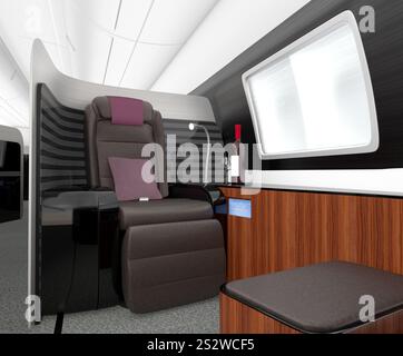 First class interior, original design Stock Photo - Alamy