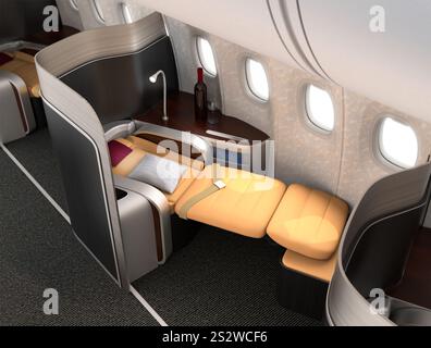 First class interior. Original design Stock Photo - Alamy