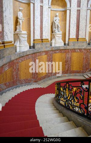 Interior of Bode Museum, mixed art collection of sculptures, paintings ...