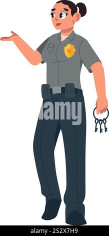 prison guard with keys Stock Vector Image & Art - Alamy