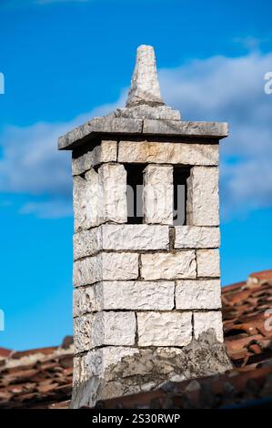 Medieval chimney at the castle of Berat, Albania, DEC 11, 2024 Stock ...