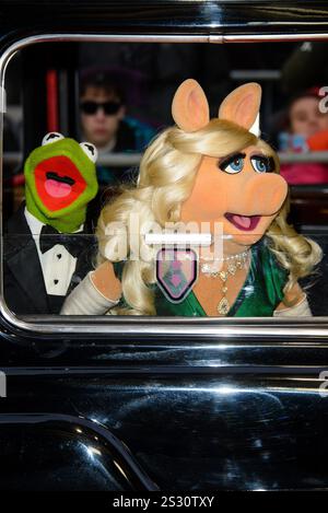 Kermit the Frog, Miss Piggy attend the Muppets Most Wanted - VIP film screening at the Curzon ...