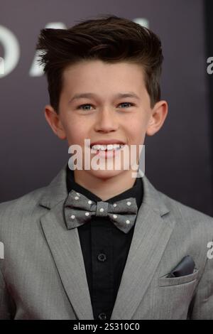 Nolan Cross at the premiere of 'Noah' at Ziegfeld Theatre in New York ...