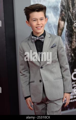 Nolan Cross at the premiere of 'Noah' at Ziegfeld Theatre in New York ...